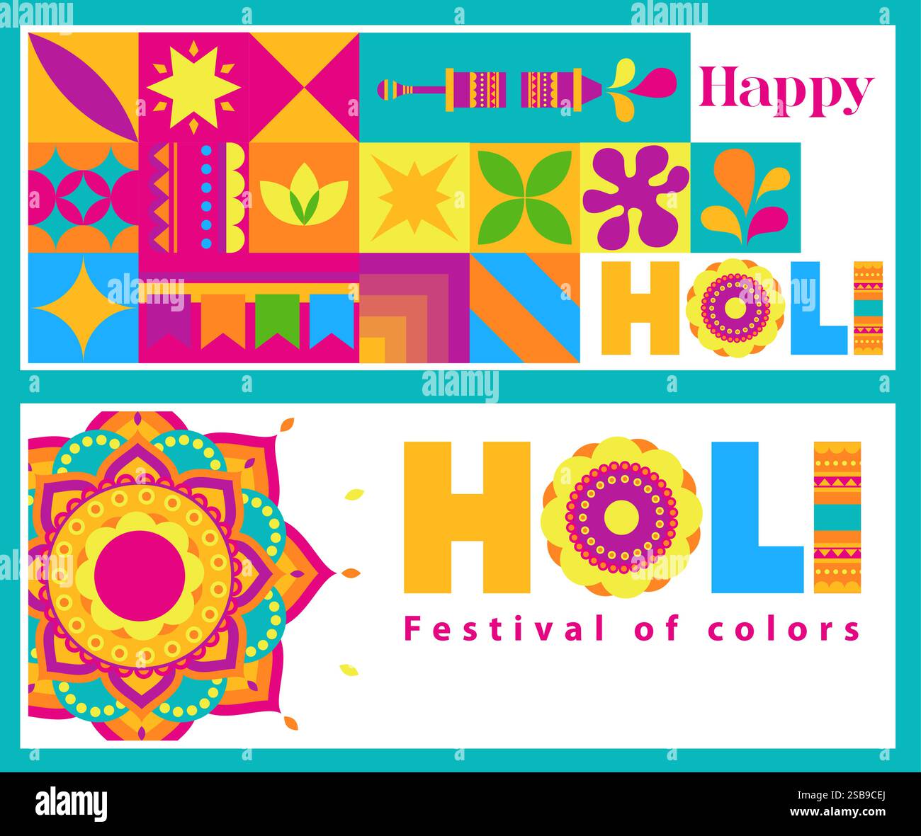 Festive Holi Pattern Elements vector Stock Vector Image & Art - Alamy