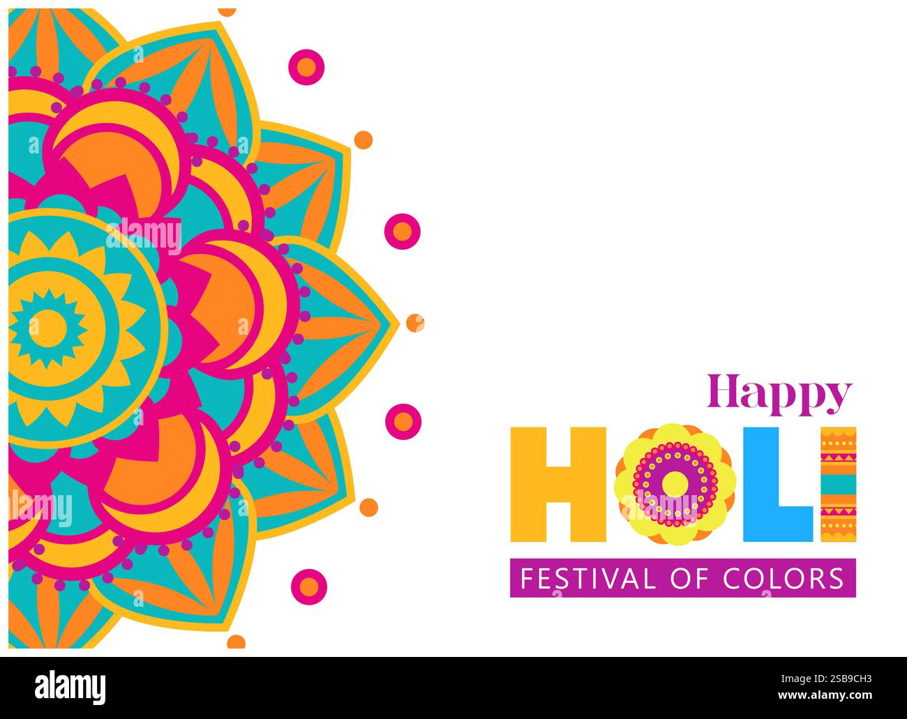 Bright Holi Festival Layout vector Stock Vector Image & Art - Alamy