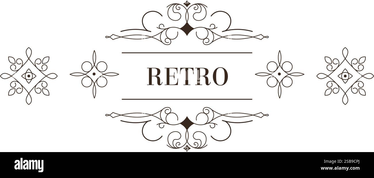 Decorative branding design Stock Vector Images - Alamy