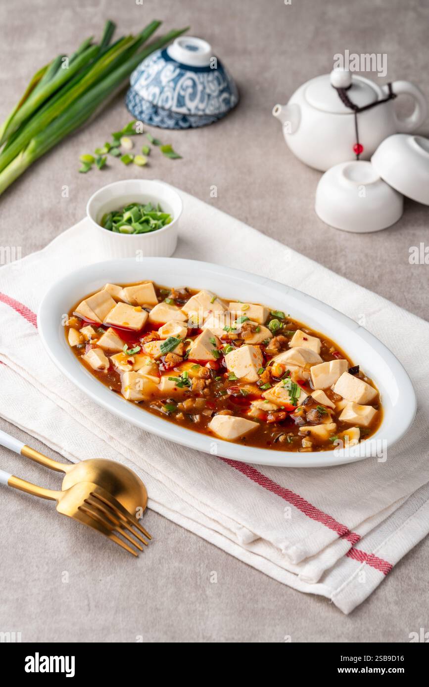 sichuan mapo tofu or Mapo doufu,Chili Tofu, traditional chinese dish ...