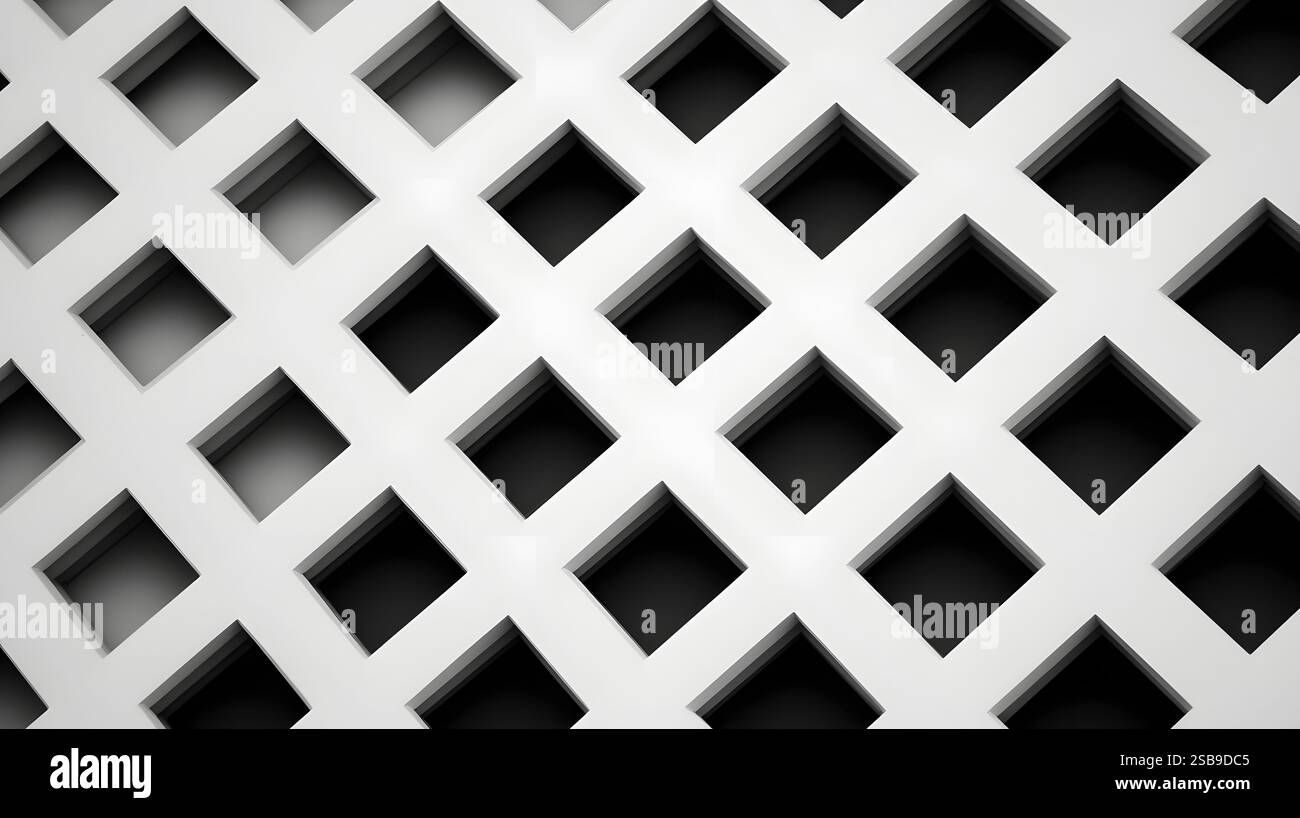 Striking Geometric Diamond Grid Pattern With Boldintersecting Diagonal Lines Creating A Dynamic