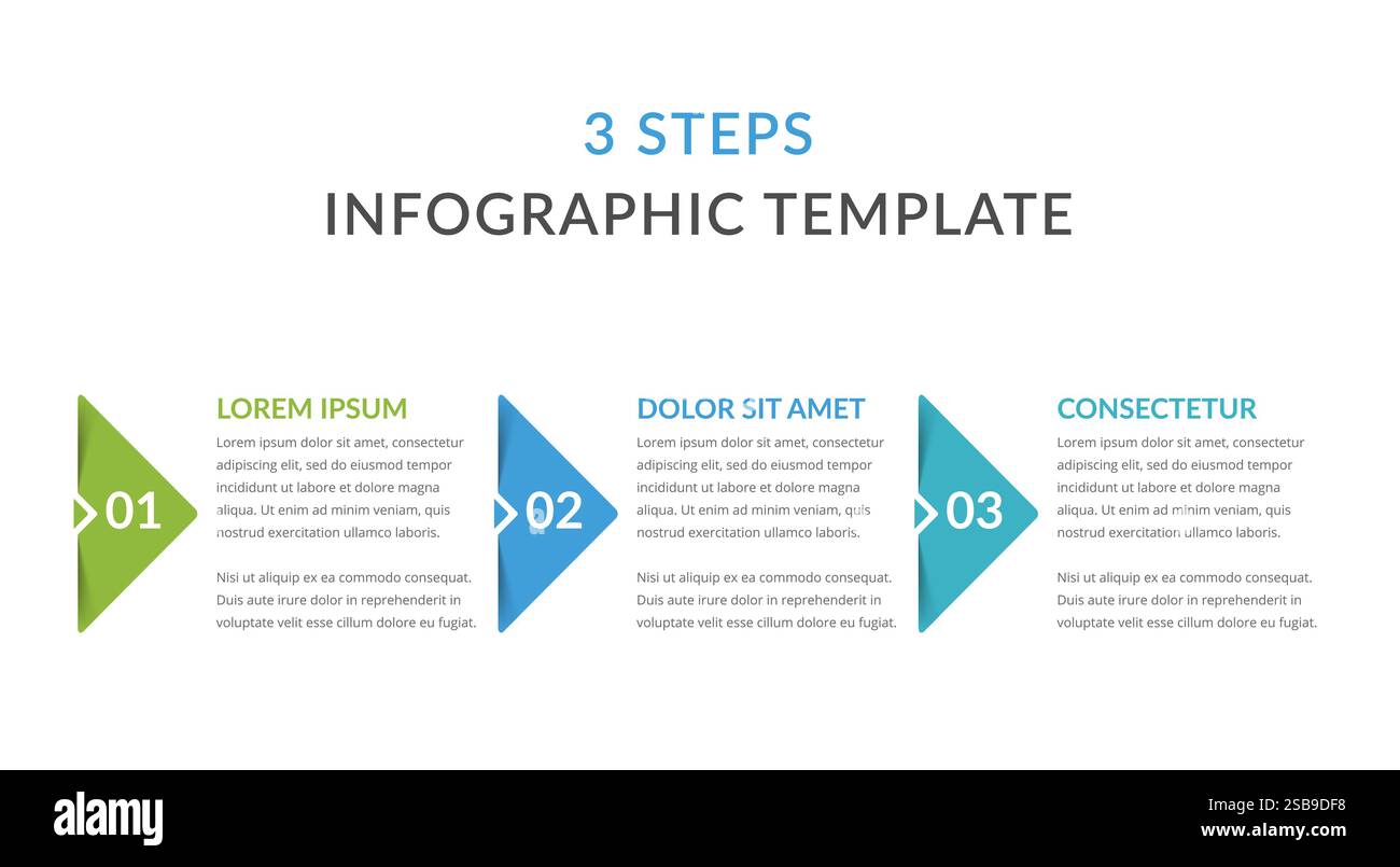 Infographic template with 3 steps, workflow, process chart, vector ...