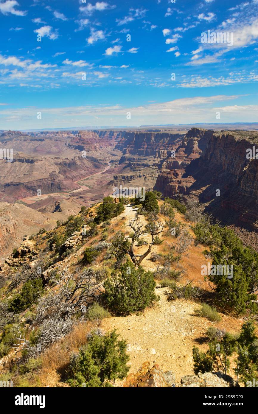 The Grand Canyon as seen from the Southern Rim from the Village to Hopi ...