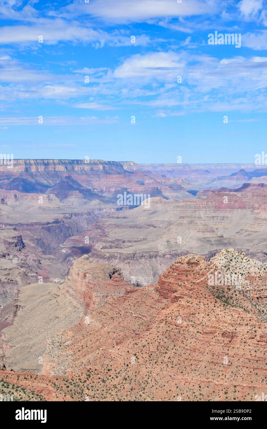 The Grand Canyon as seen from the Southern Rim from the Village to Hopi ...