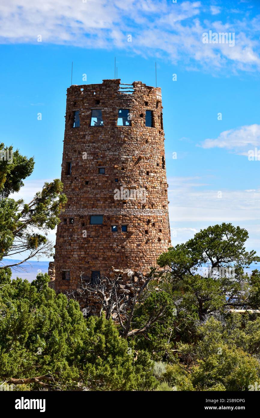Desert View Watchtower - designed in 1932 by Mary Colter incorporating ...