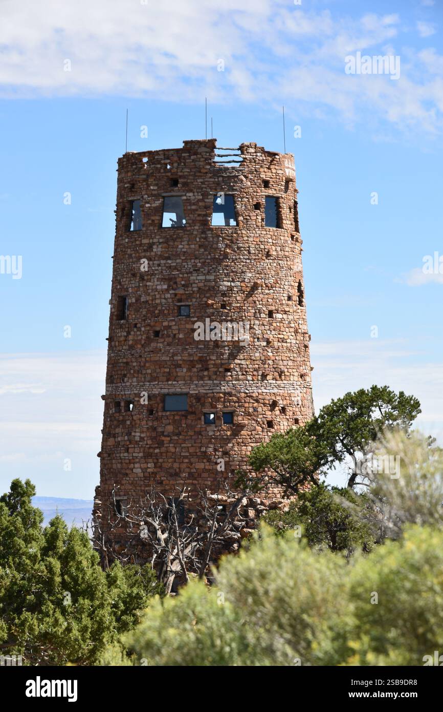 Desert View Watchtower - designed in 1932 by Mary Colter incorporating ...