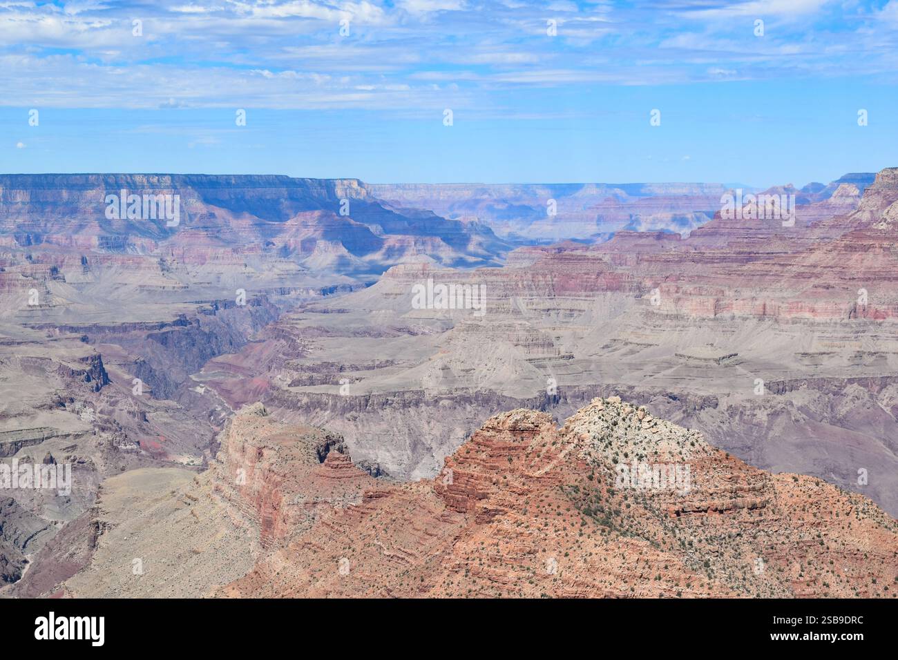 The Grand Canyon as seen from the Southern Rim from the Village to Hopi ...