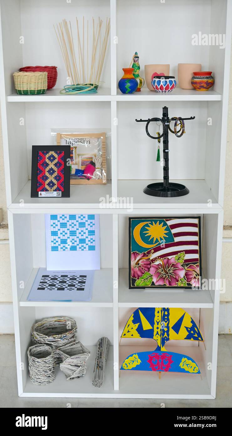 Traditional Malay crafts exhibited in Langkawi craft centre Stock Photo ...