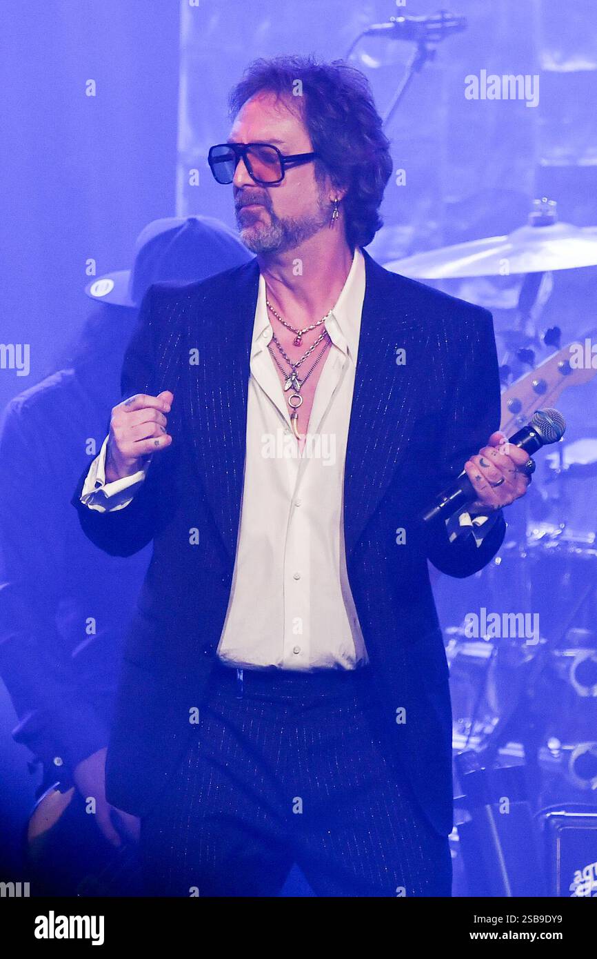 Chris Robinson of 'The Black Crowes' performs during the Pre-Grammy ...