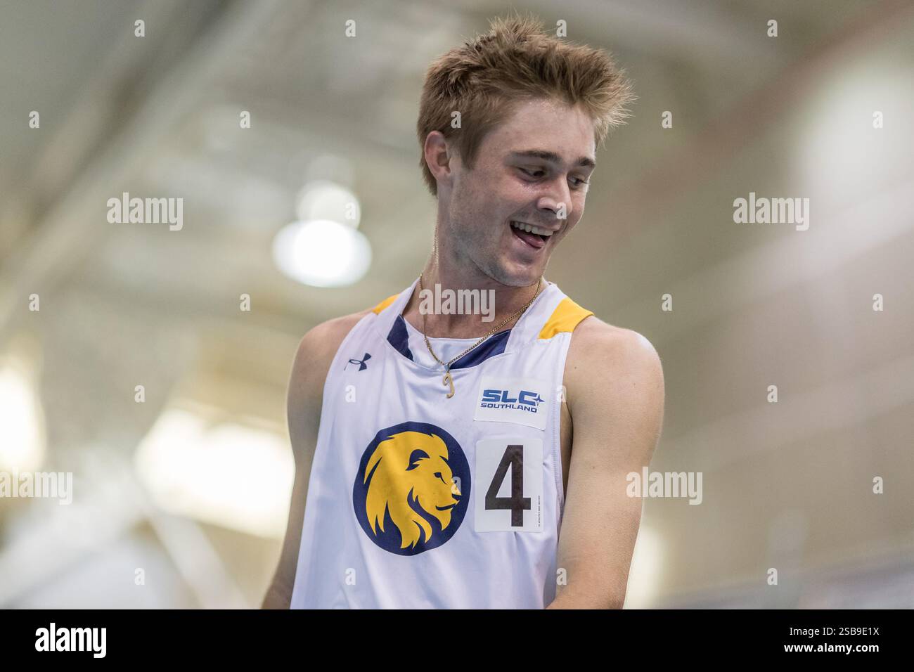 Houston, Texas, USA. 1st Feb, 2025. East Texas A&M Lions runner Josh ...