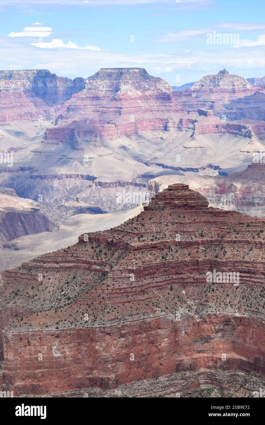 The Grand Canyon as seen from the Southern Rim from the Village to Hopi ...
