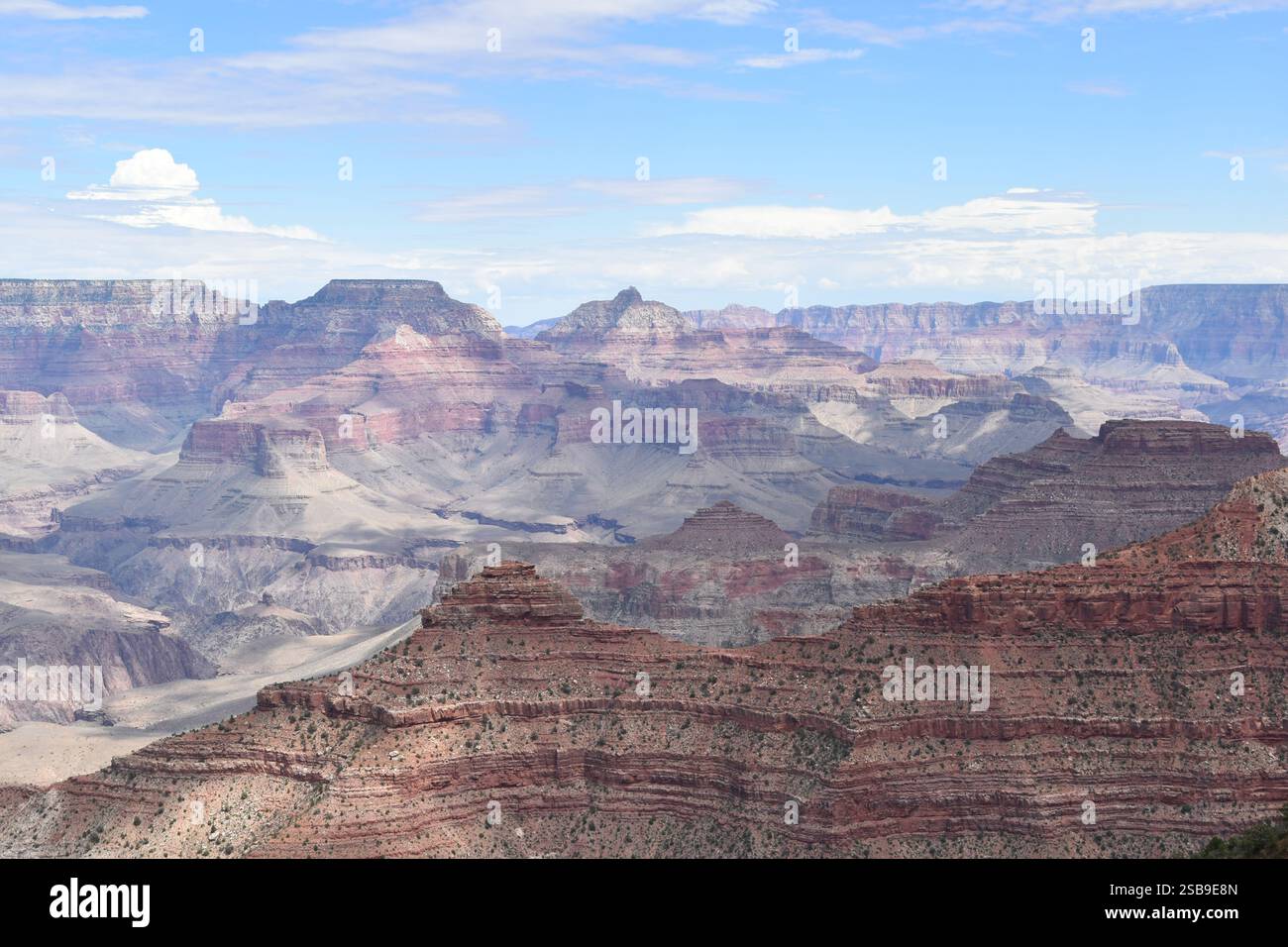 The Grand Canyon as seen from the Southern Rim from the Village to Hopi ...