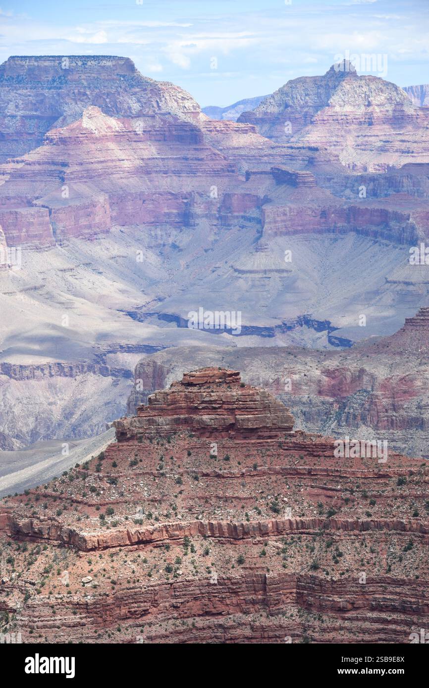 The Grand Canyon as seen from the Southern Rim from the Village to Hopi ...