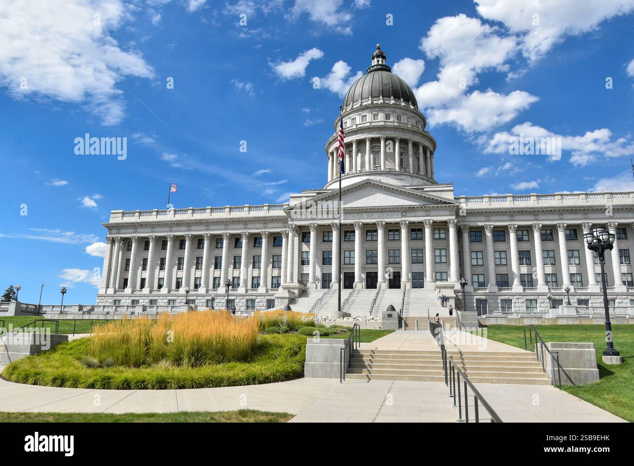 Utah State Capitol building, overlooking Salt Lake City in its imperial ...