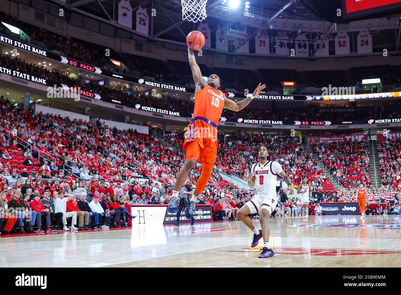 Raleigh, North Carolina, USA. 1st Feb, 2025. Clemson Tigers guard DEL ...