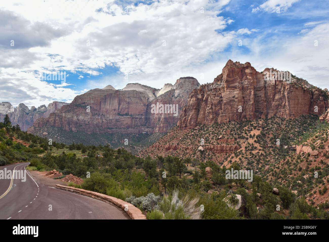 Zion National Park, known for its towering sandstone cliffs, diverse ...