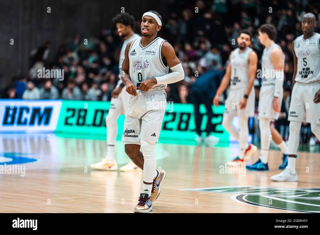 TJ SHORTS of Paris Basketball during the French championship, Betclic ...