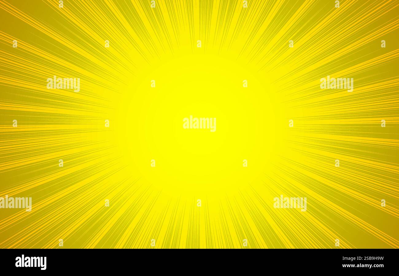 Radial comic background. Speed lines wallpaper with pop art halftone ...