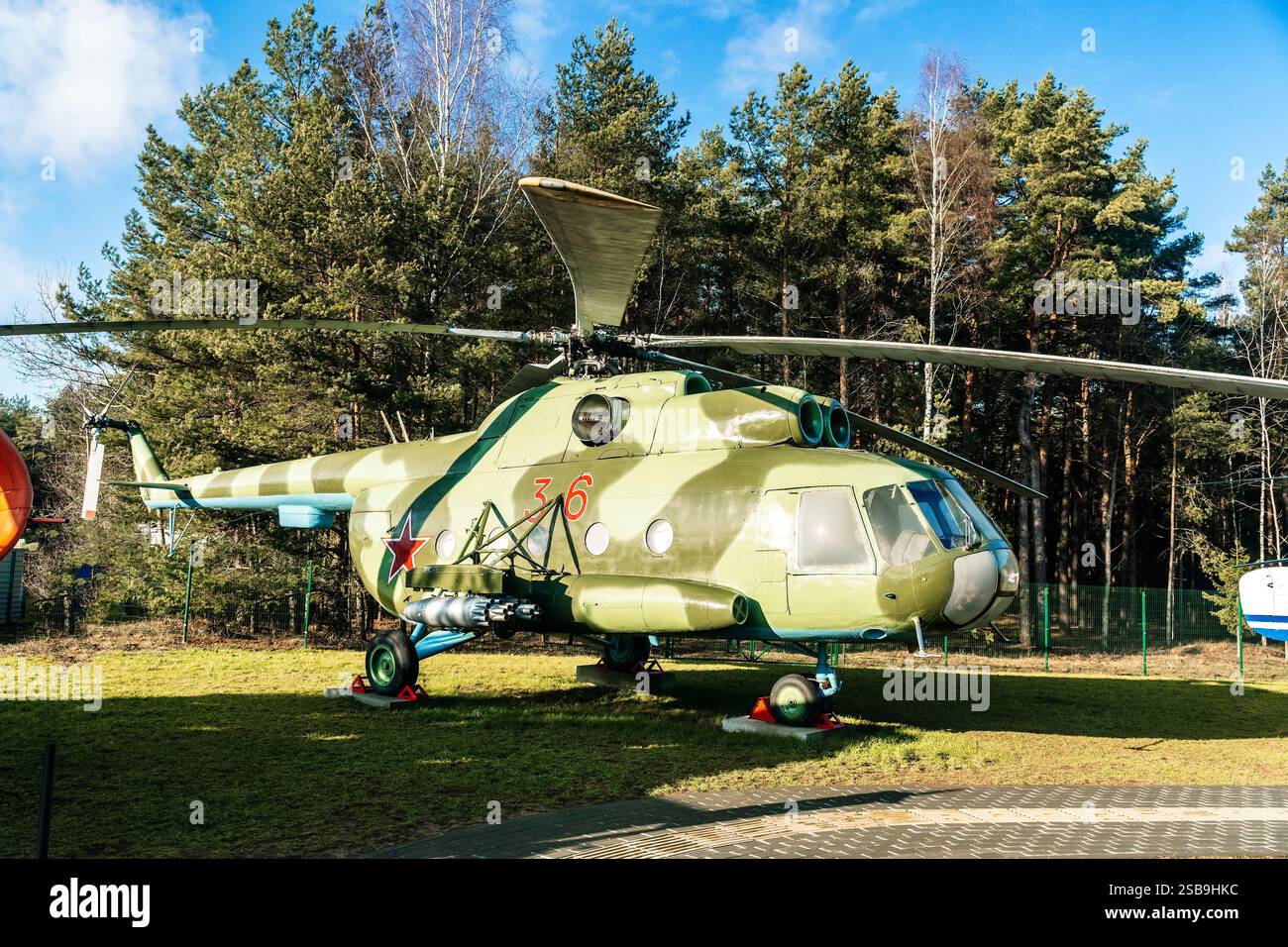 Minsk, Belarus - January 29, 2025: Mil Mi-8T helicopter. Military ...