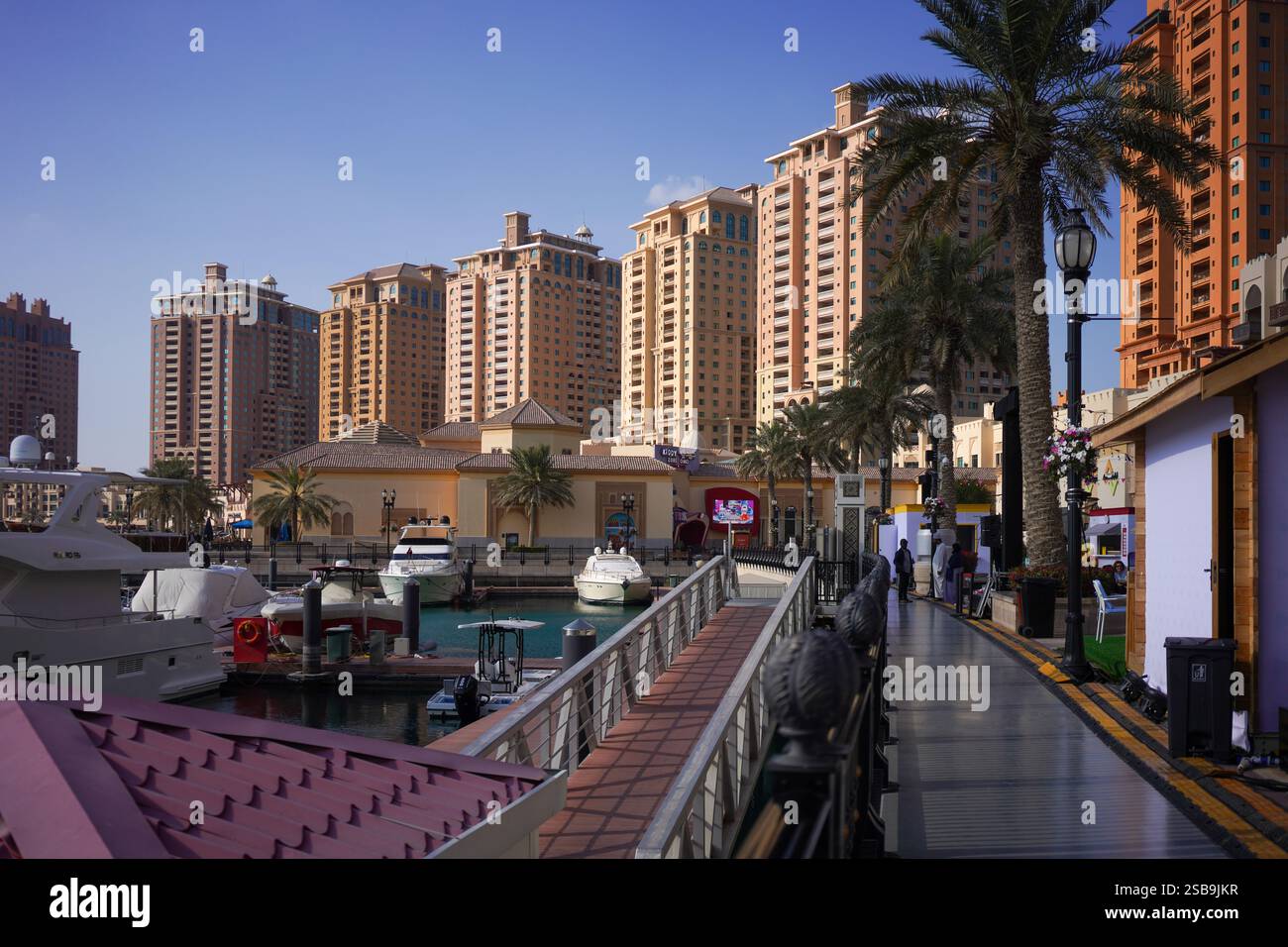 The Pearl Island in Doha, Qatar, is an artificial island and the first ...