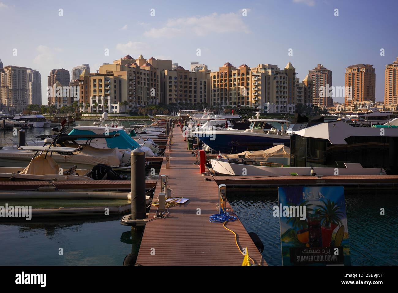 The Pearl Island in Doha, Qatar, is an artificial island and the first ...