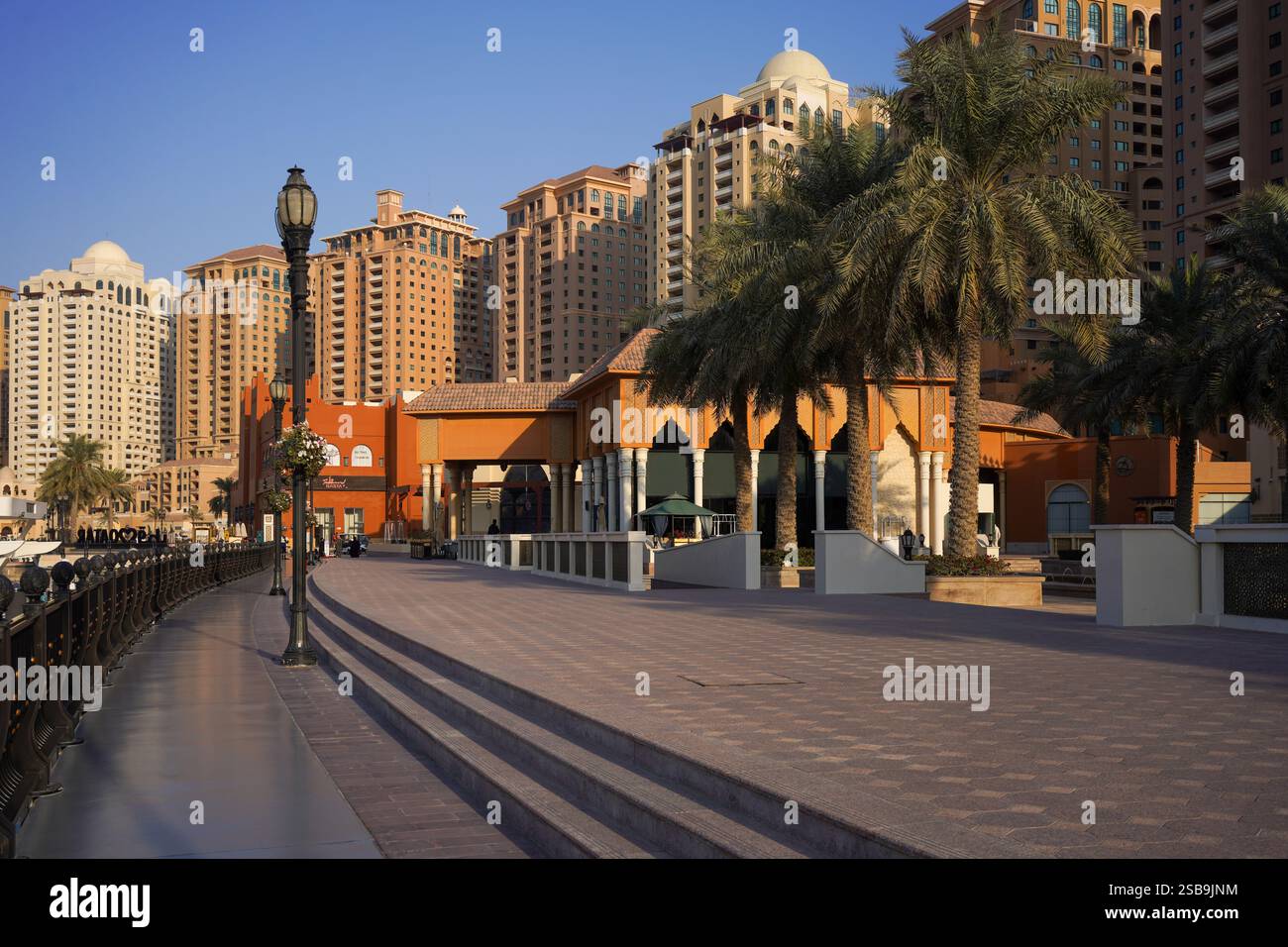 The Pearl Island in Doha, Qatar, is an artificial island and the first ...