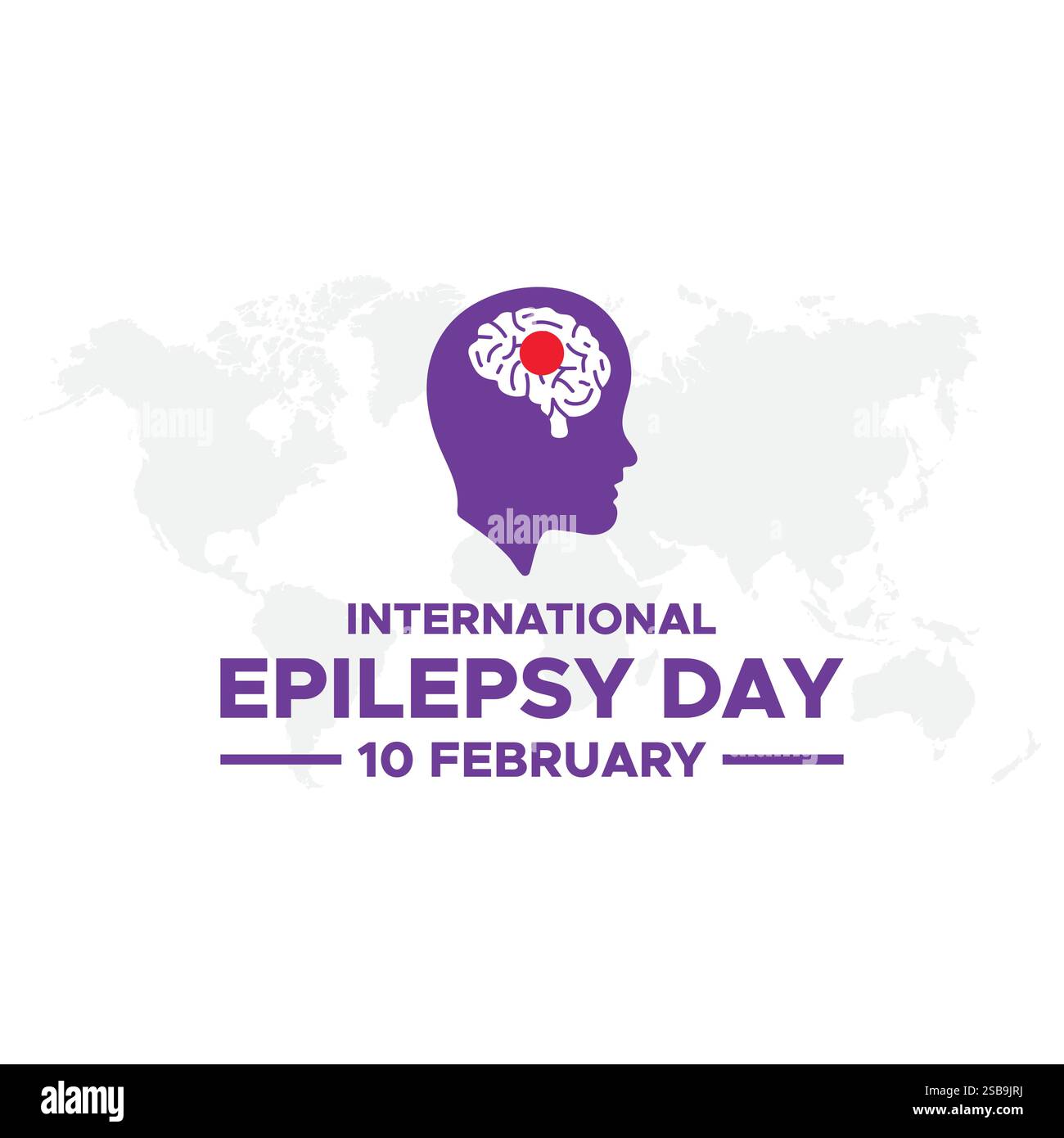 International Epilepsy Day observed every year on February 10. Vector ...