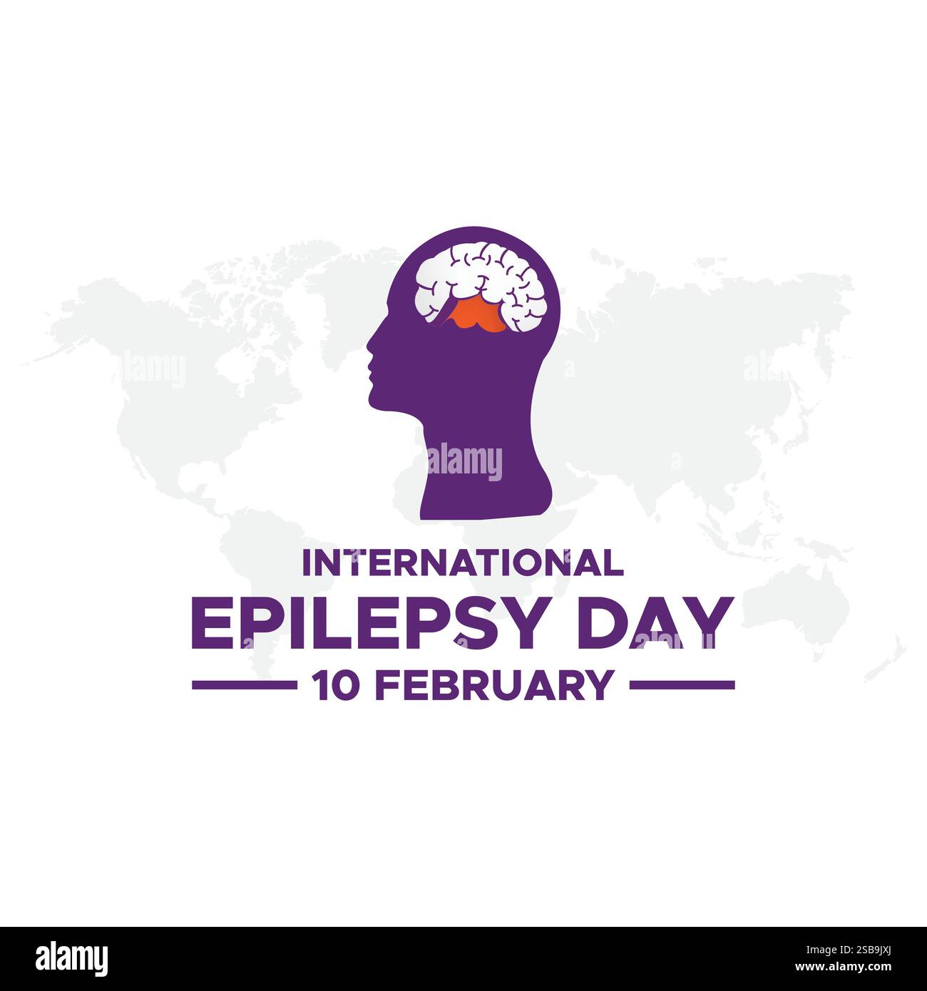 International Epilepsy Day observed every year on February 10. Vector ...