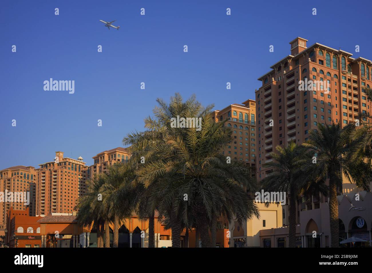 The Pearl Island in Doha, Qatar, is an artificial island and the first ...