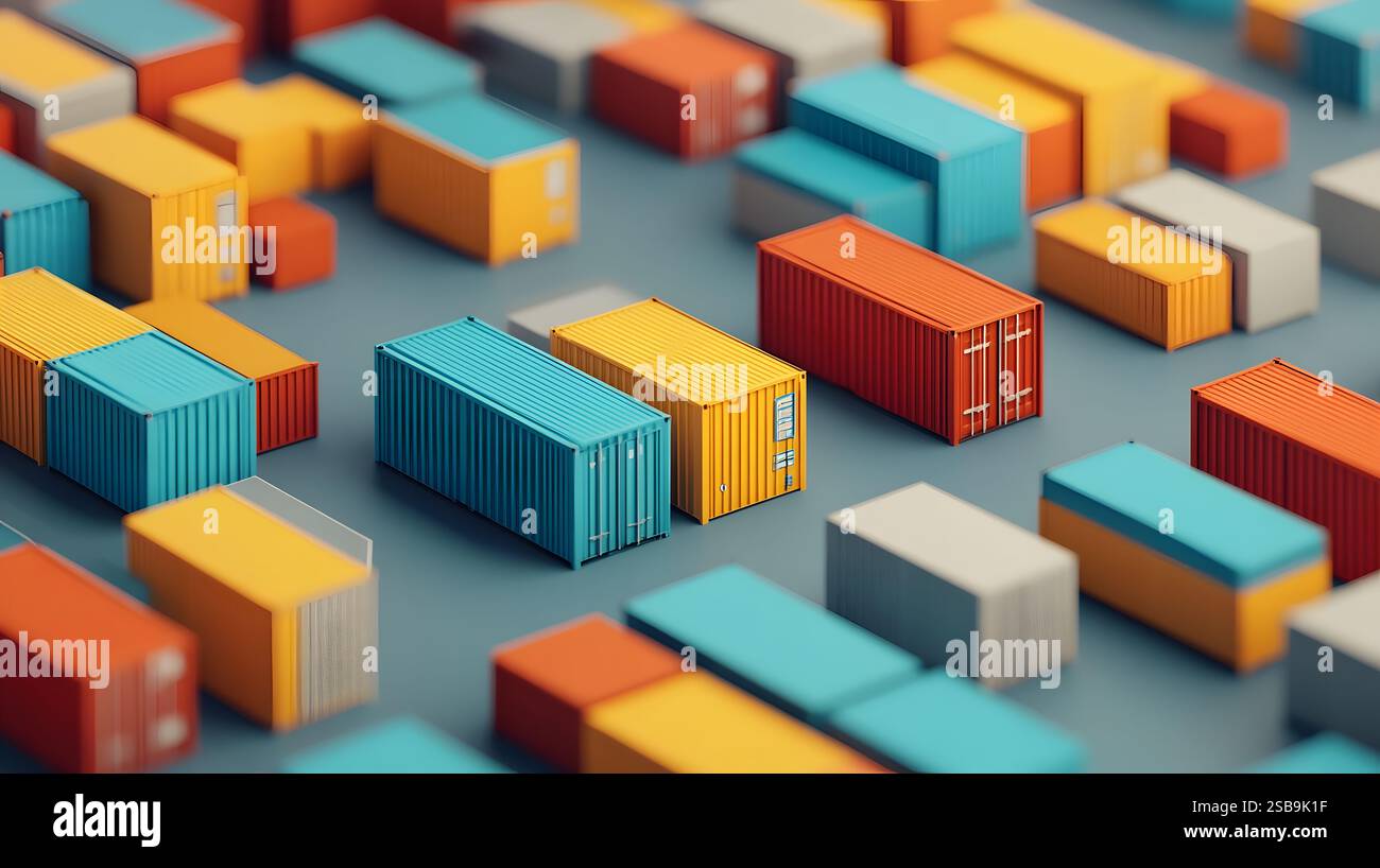 Interconnected cargo pathways in a minimal,clean warehouse design with ...