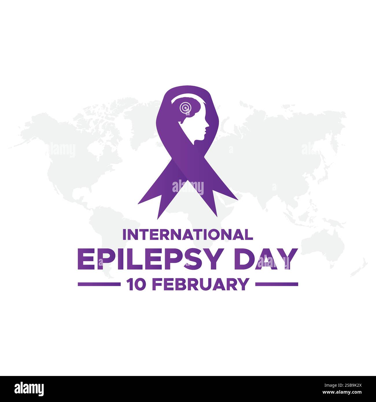 International Epilepsy Day observed every year on February 10. Vector ...