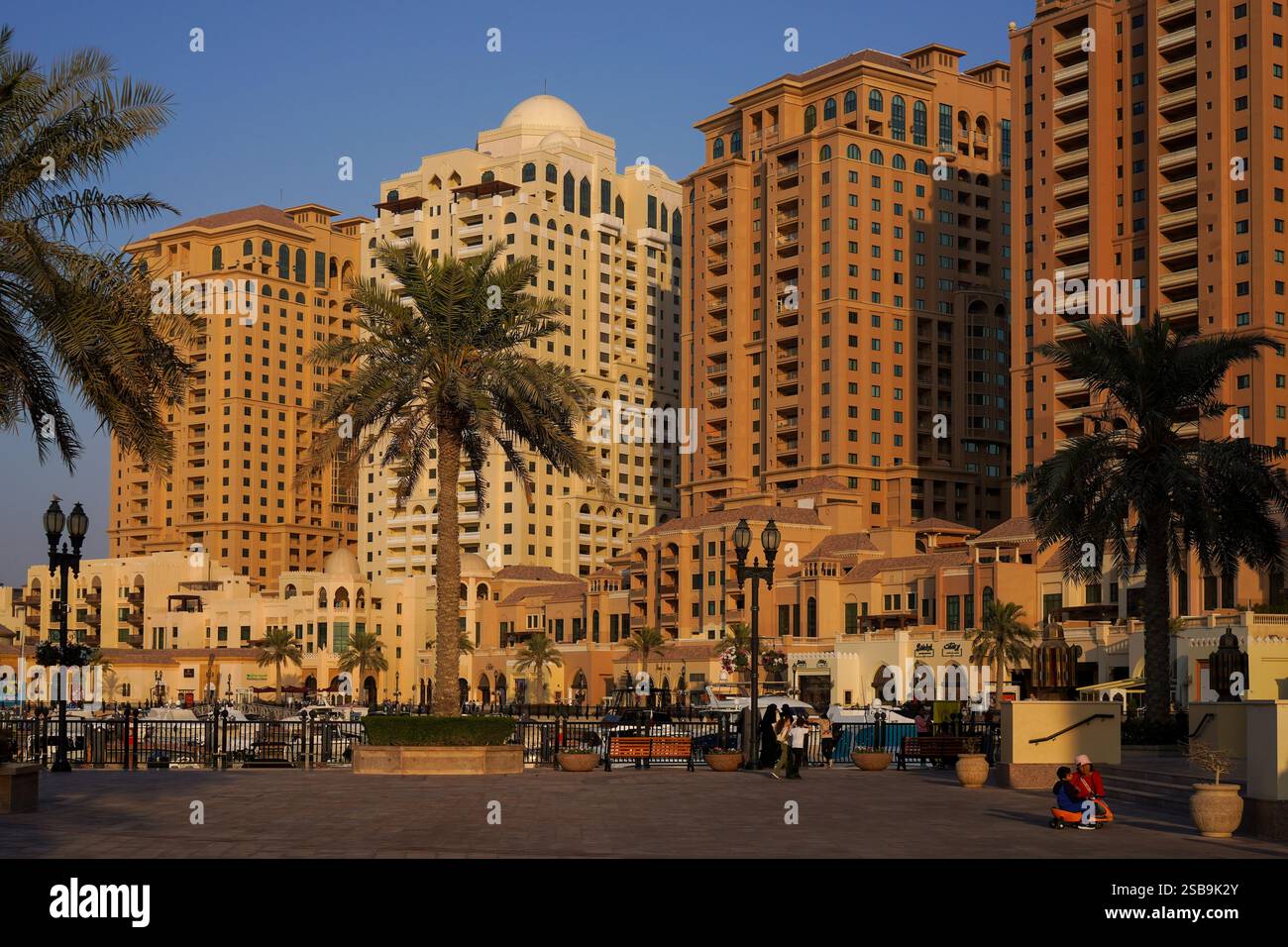 The Pearl Island in Doha, Qatar, is an artificial island and the first ...