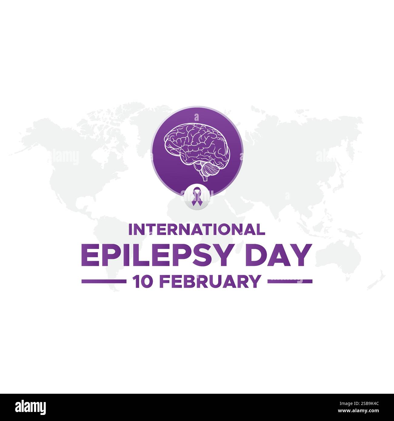 International Epilepsy Day observed every year on February 10. Vector ...