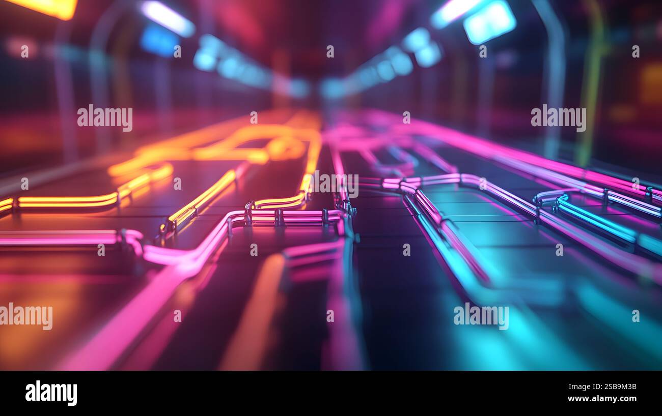 Stylized map featuring network hi-res stock photography and images - Alamy