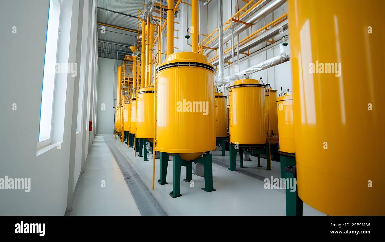 Industrial-scale soybean grinder machine processing and preparing large ...