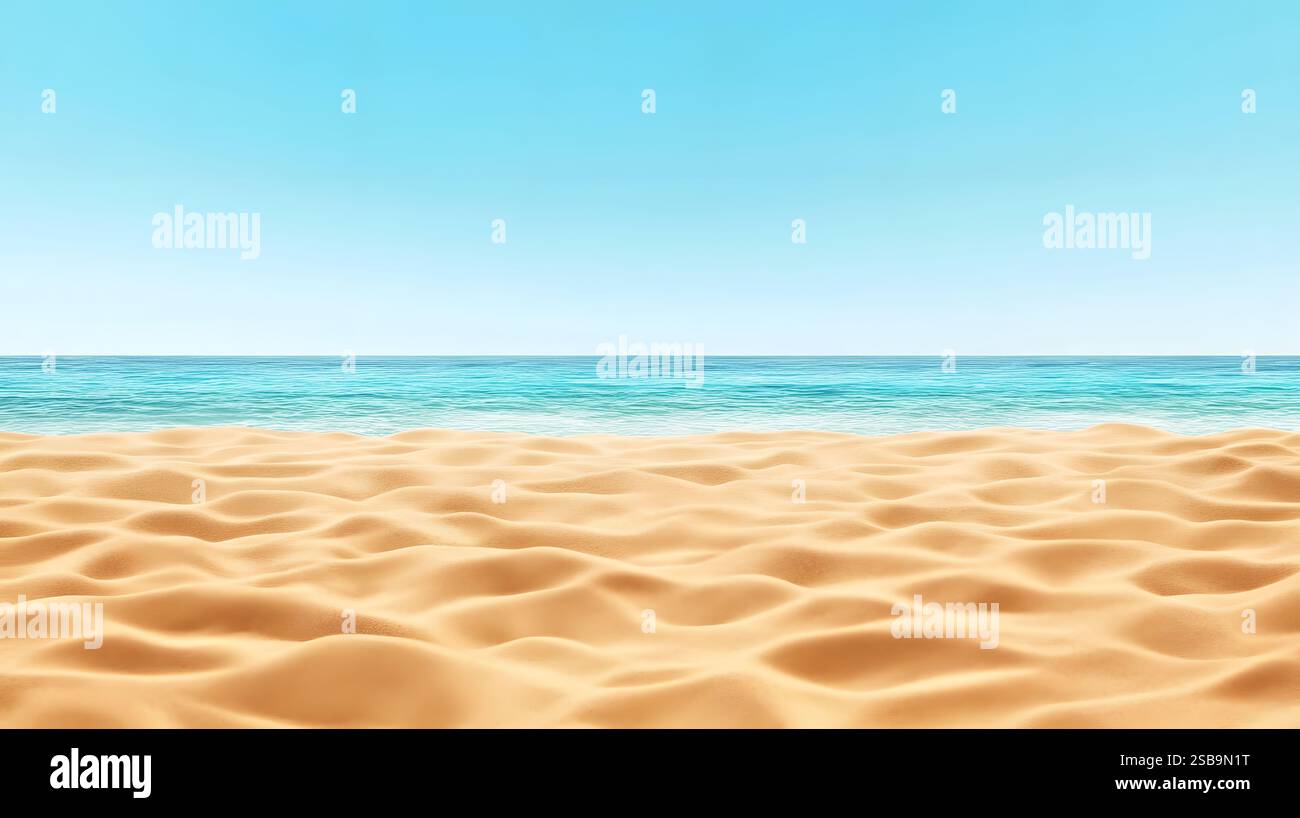 Breathtaking aerial view of golden sand dunes stretching towards a ...