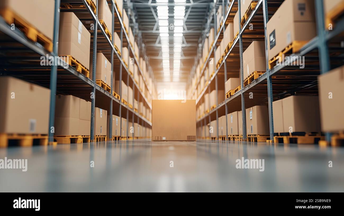 Automated warehouse with efficient storage and retrieval systems ...