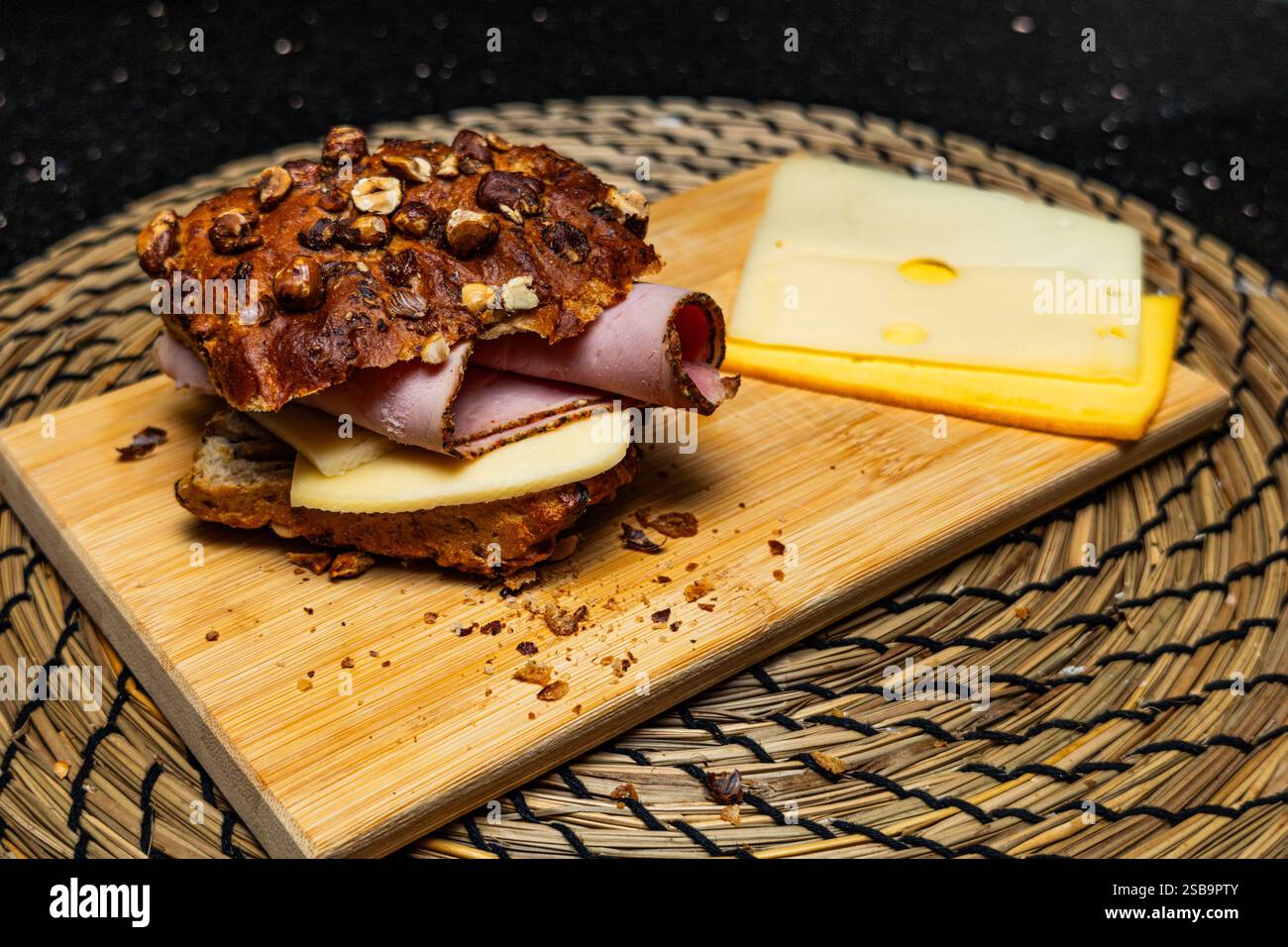 Preparing a sandwich before putting into the oven Stock Photo - Alamy