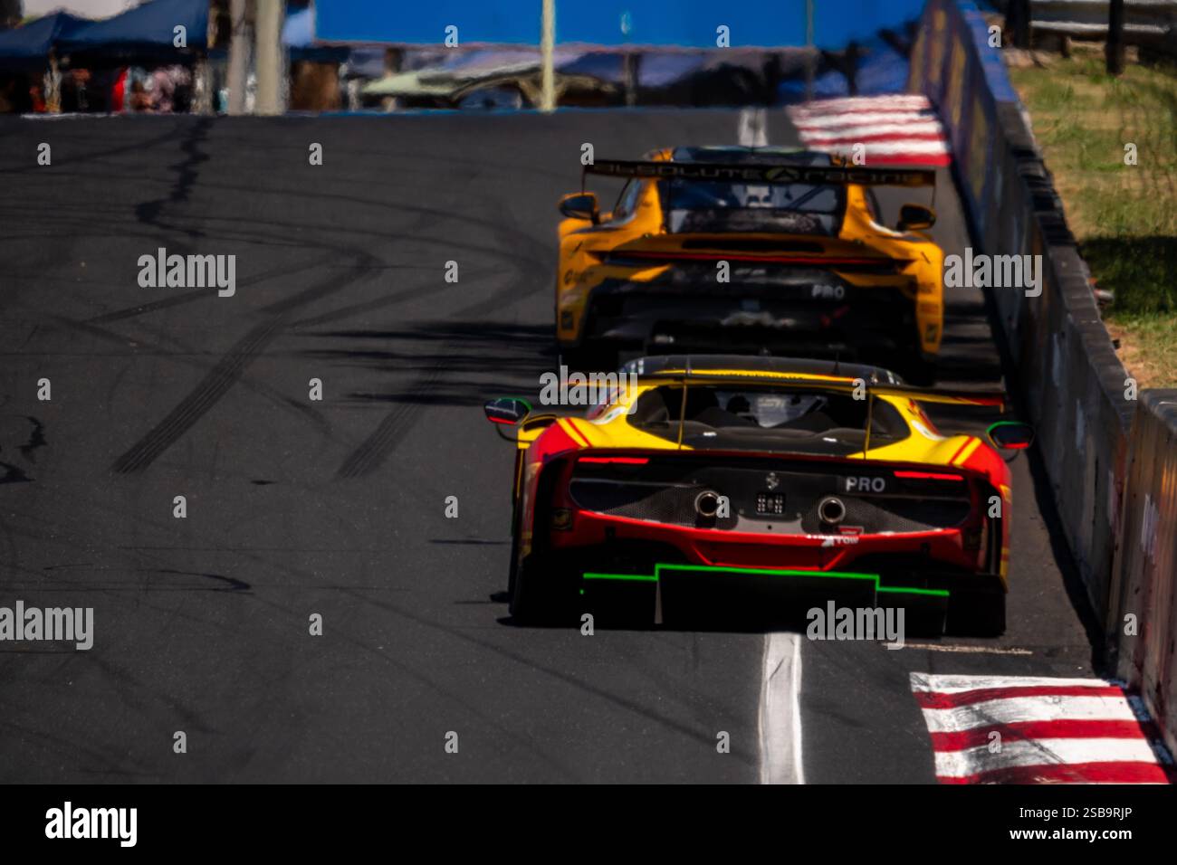 Bathurst, New South Wales, Australia. 2nd Feb, 2025. The Arise Racing GT Ferrari 296 GT3 driven ...