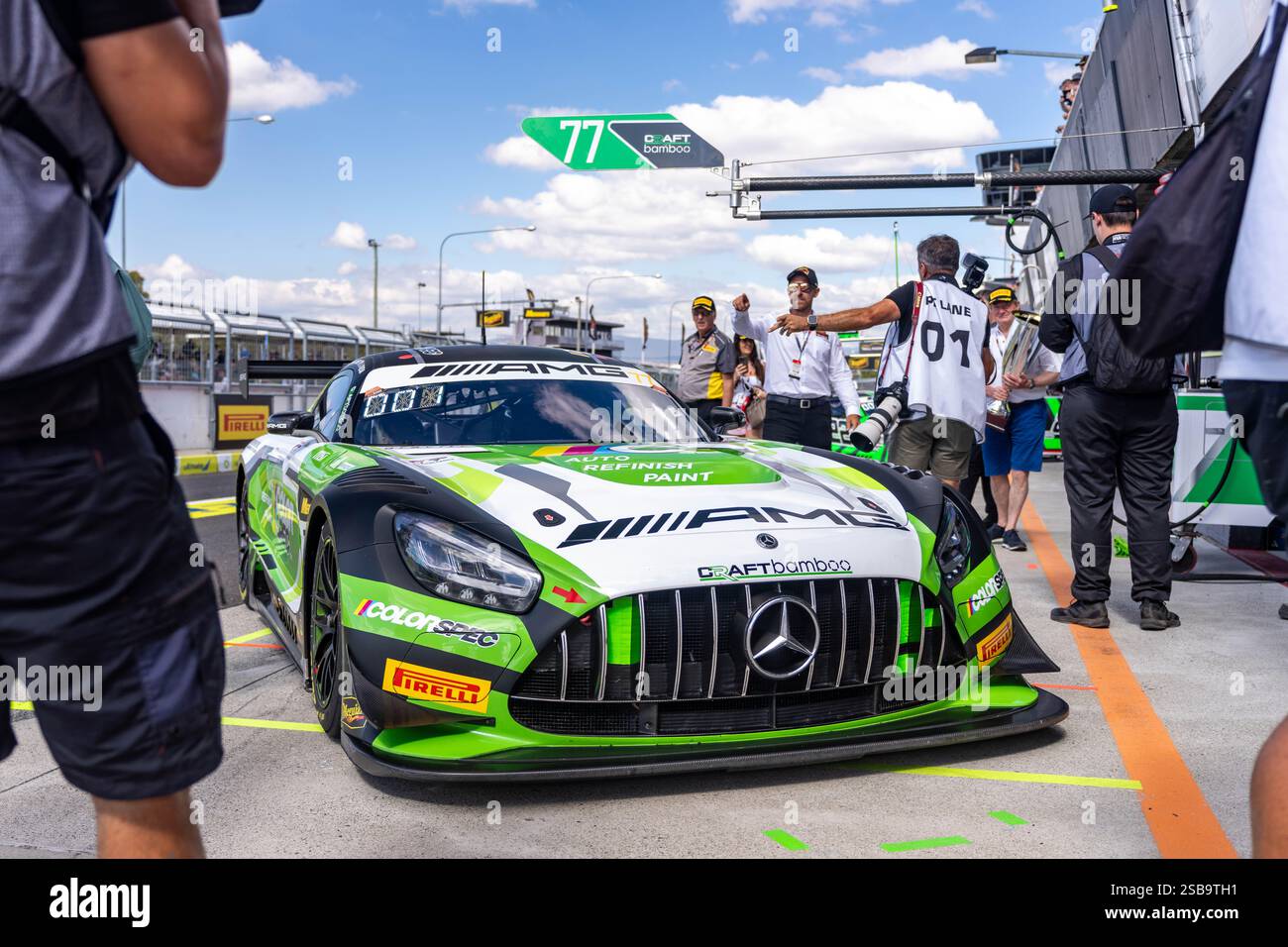Bathurst, New South Wales, Australia. 1st Feb, 2025. Craft Bamboo Racing celebrate winning the ...