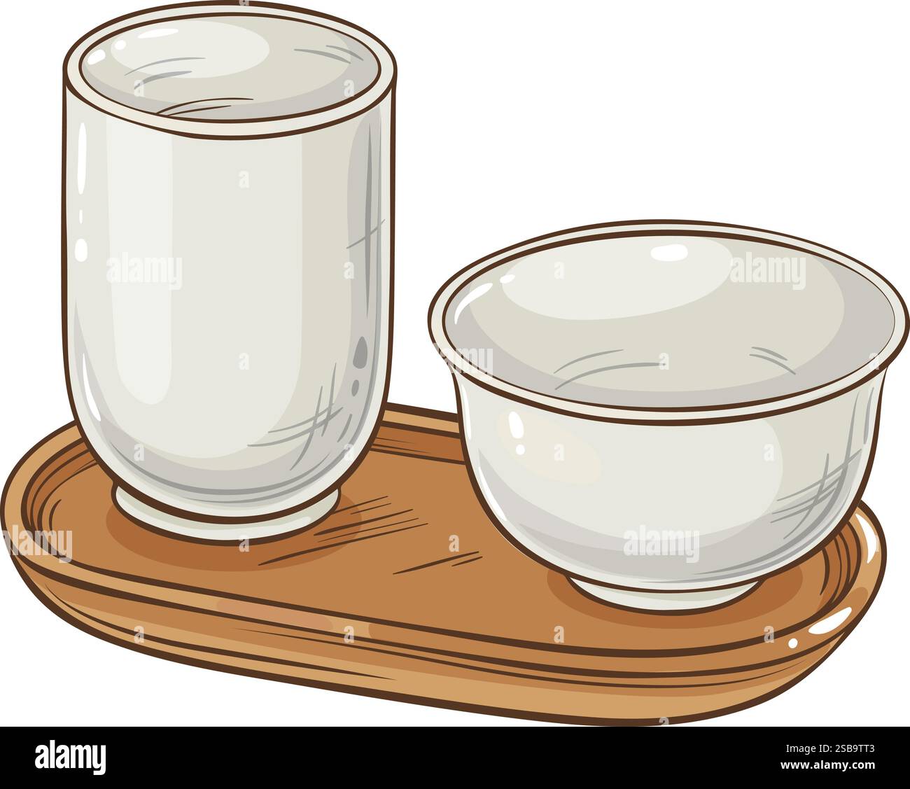 tea pair colored detailed illustration Stock Vector Image & Art - Alamy