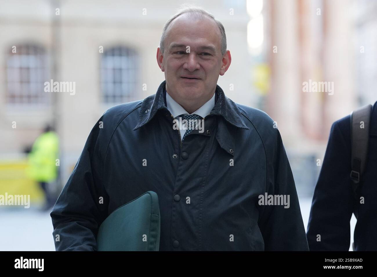 Liberal Democrats leader Sir Ed Davey arrives at BBC Broadcasting House ...