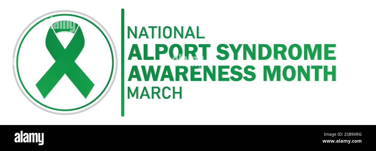 National Alport Syndrome Awareness Month. March. Vector illustration ...