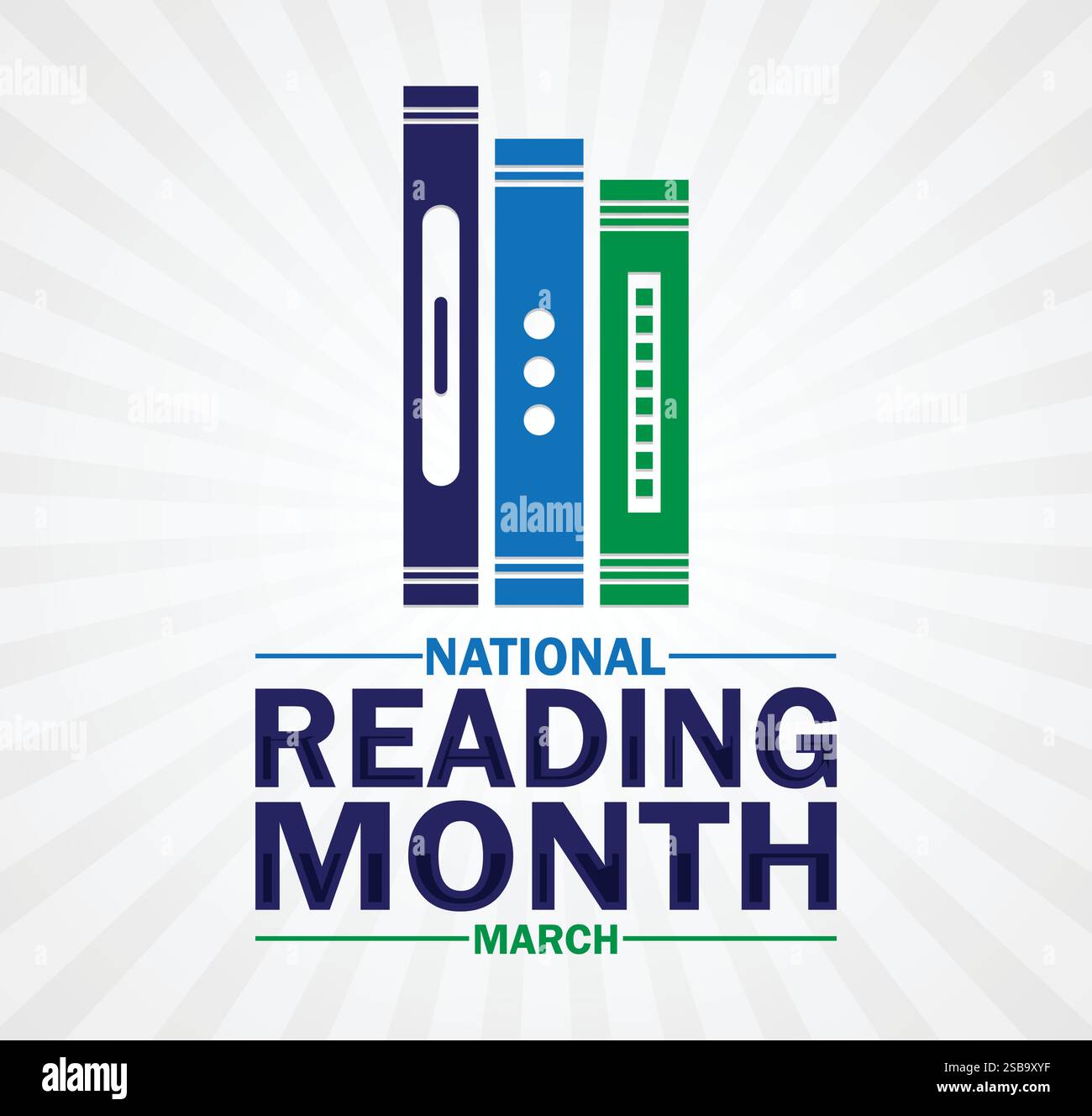 National Reading Month. March. Holiday concept. Template for background ...
