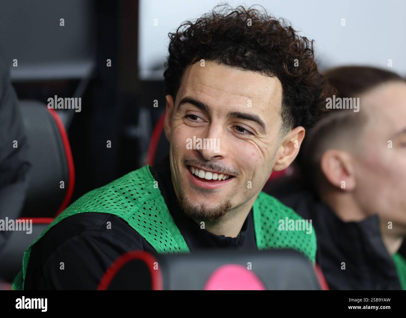 Bournemouth, UK. 1st Feb, 2025. Curtis Jones of Liverpool sits on the ...