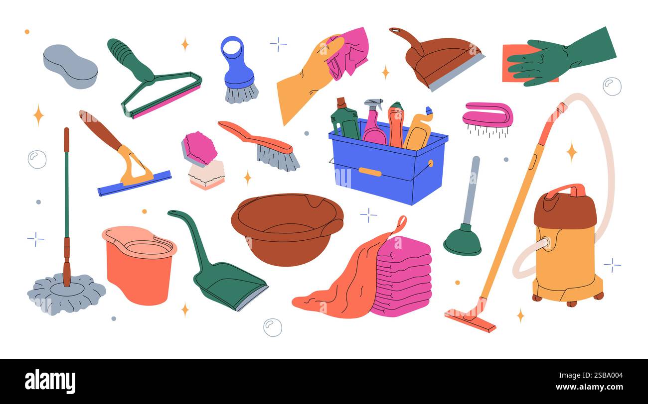 Mop cleaning supply on Stock Vector Images - Alamy