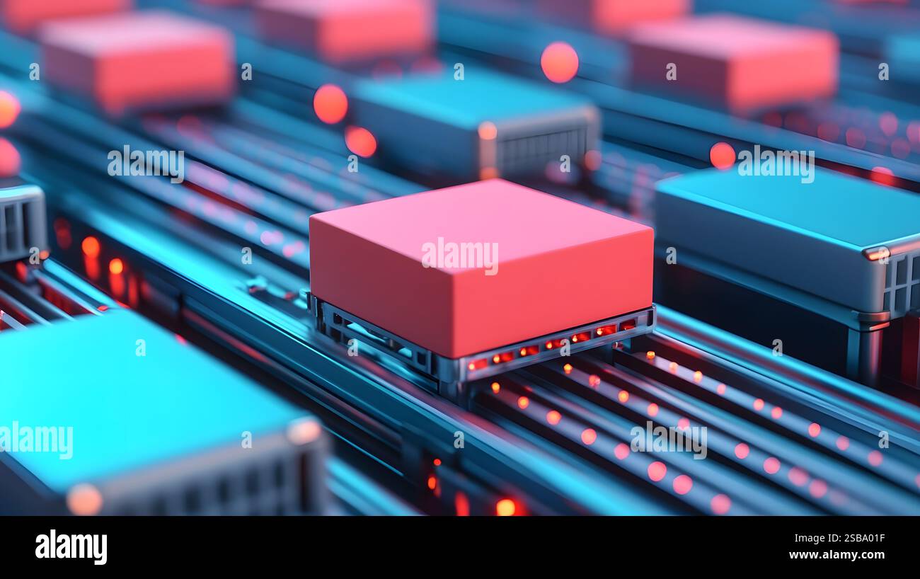 Simplified robotic conveyor system efficiently moving and transporting ...