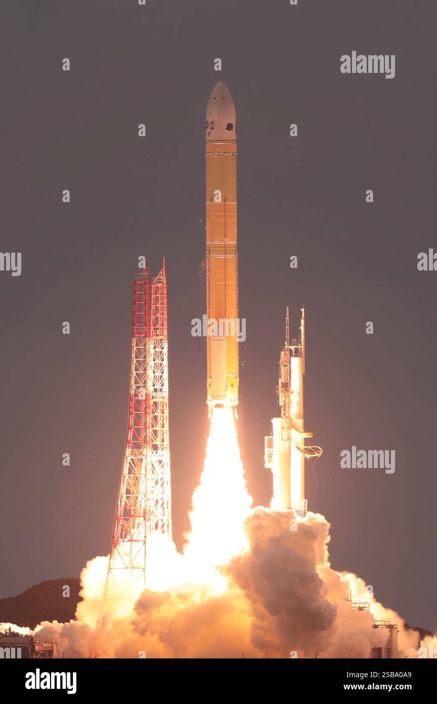 H3 rocket (H3 Launch Vehicle) F5 launches from the Tanegashima Space ...