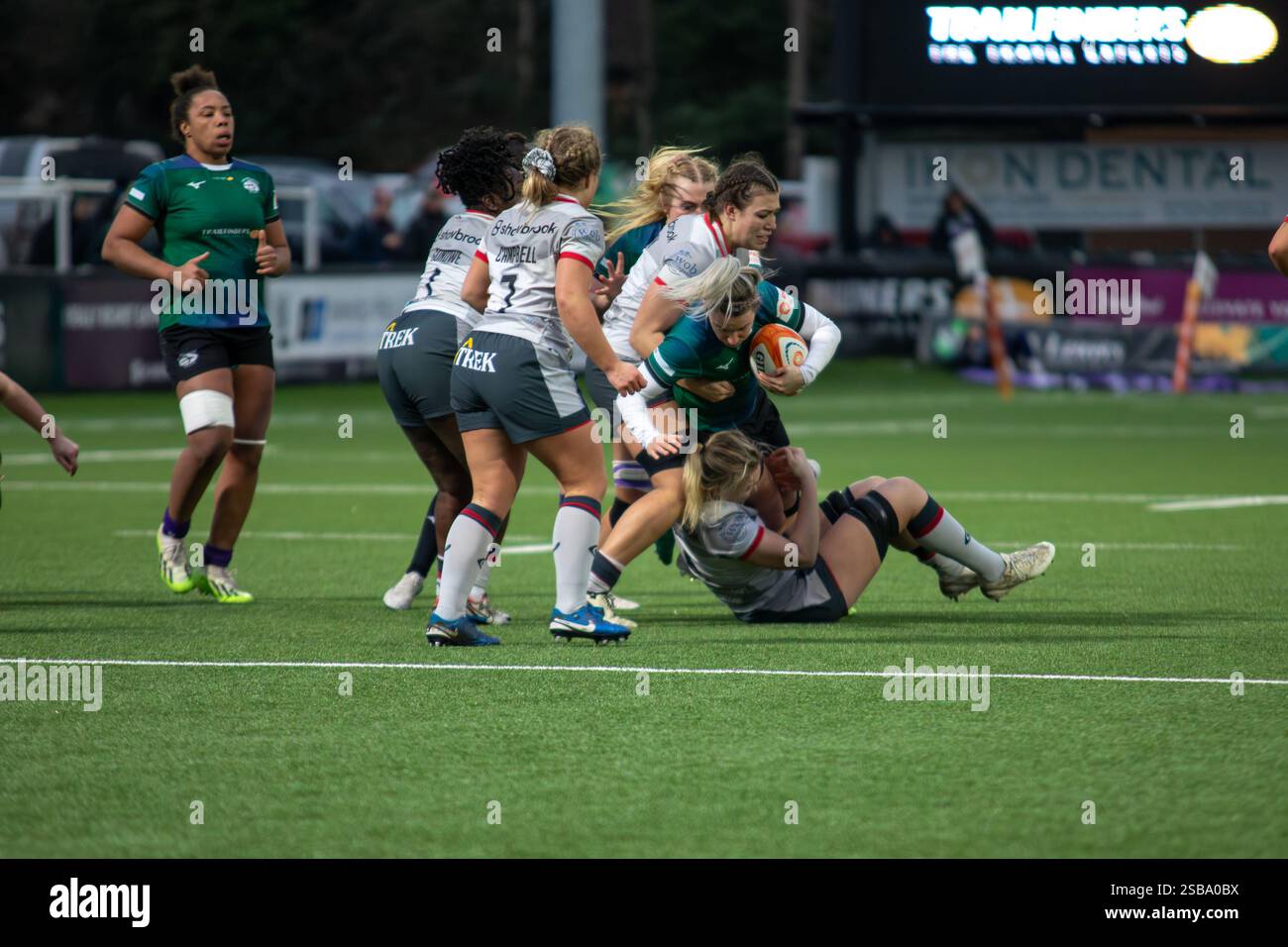 London, UK, 1st February 2025. Ealing Trailfinders full back Chloe ...