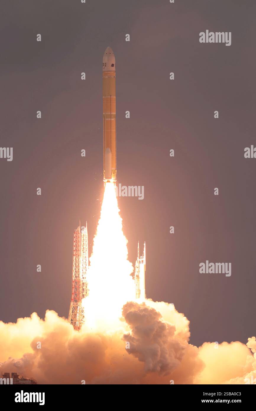 H3 rocket (H3 Launch Vehicle) F5 launches from the Tanegashima Space ...